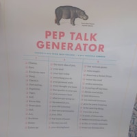 Pep Talk Generator: Art Print - Etsy