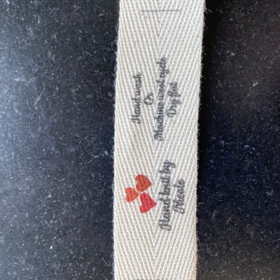 20x70mmcotton Twill Webbingflat or Folded Labelstags for - Etsy
