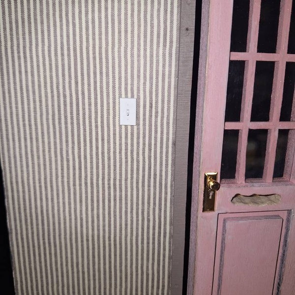 Miniature Power Outlet and Light Switches 1:12, 1/6, Dollhouse ...