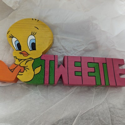 Personalized TWEETY BIRD Nameplate Cartoon Character Nameplate Made to ...