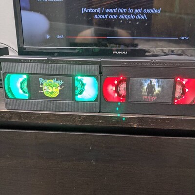 Deck the Halls VHS Retro Lamp Night Light Table Lamp Man - Etsy