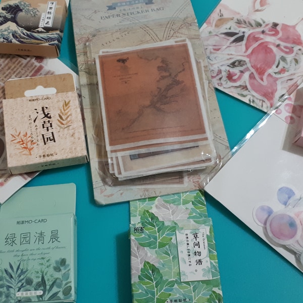 Travel Sticker Pack Cute Watercolor Stickers Planner Vintage Romantic ...