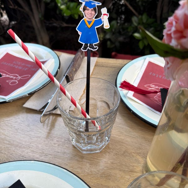 Custom Face Photo Cocktail Drink Stirrer, Adult 30th 21st 35th 40th ...