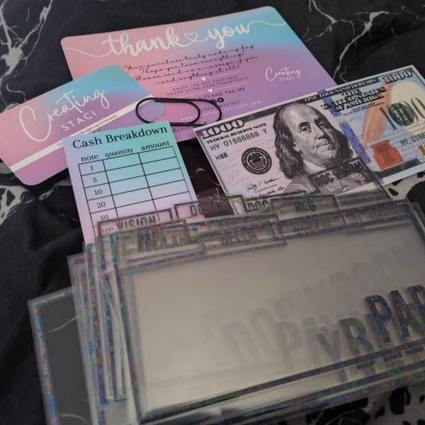 Wallet Dividers With Tabs Colorful Cash Dividers for Wallets Cute Cash ...