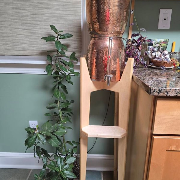 Water Filter Floor Stand With Optional Drink Shelf, Tall Stand, Berkey ...