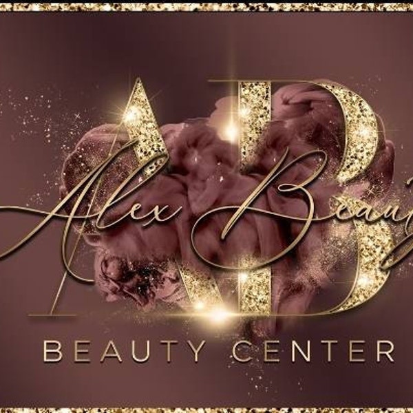 Beauty Logo, Glitter Logo, Rose Brown Logo, Mauve Smoke Logo, Sparkle ...