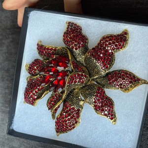 Beautiful Roses Brooches Two Colors Blue, Pink Perfect Present With ...