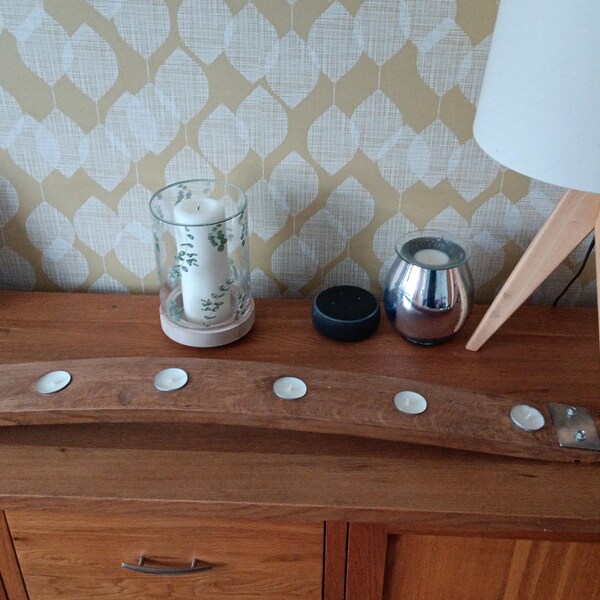 Rustic Wooden Floor Standing Lamp, Handmade From Reclaimed Wood With ...