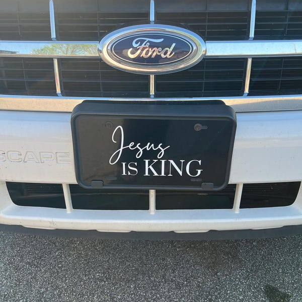 Green Palm Tree License Plate, Cute Car Accessory, Coastal License ...