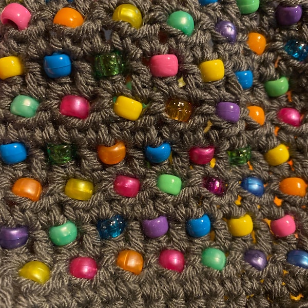 Beaded Fidget Square Crochet Pattern: Beginner Friendly, No Sew ...