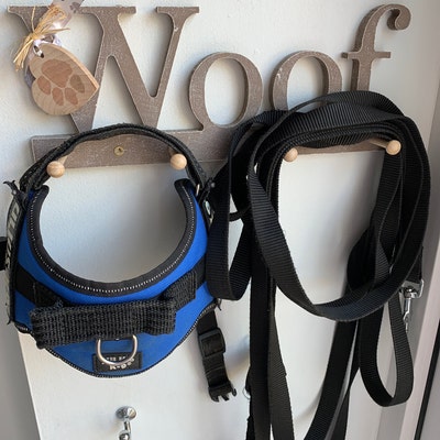 Dog Lead Hanger WOOF, Handmade, Shabby Chic, Gorgeous - Etsy