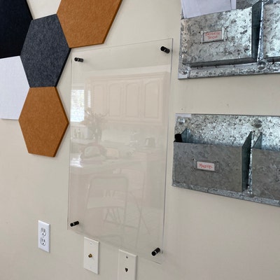 Pro-graphx Blank Acrylic Dry Erase Writing Board Wall Calendar Goals ...