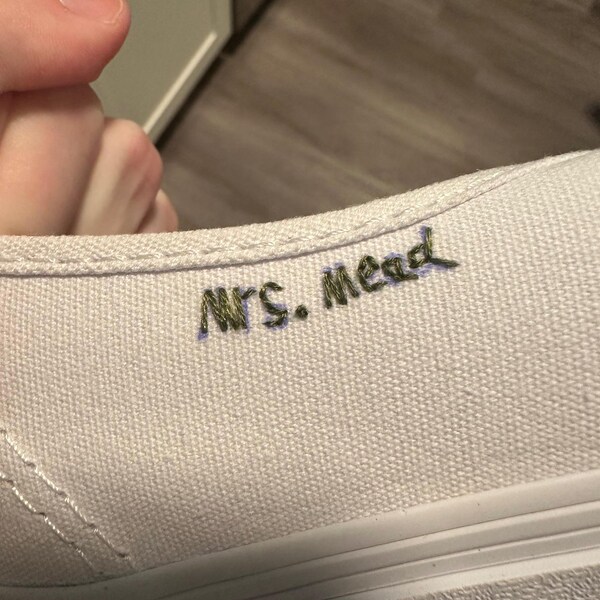 Converse Custom Floral Embroidery / Converse Custom Name / Gift for ...