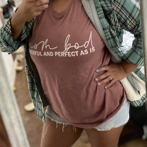 Mom Bod | Minimalist | Gifts for Her | Mama Shirt | Pregnant ...