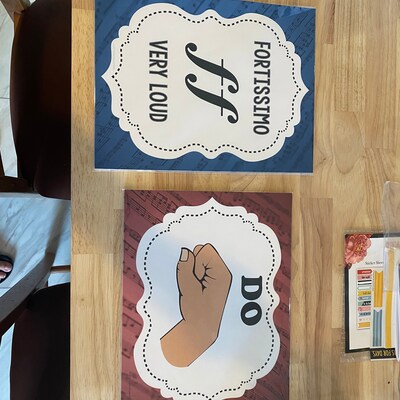 Rainbow Multicultural Curwen Kodaly Solfege Hand Signs for Music Class ...