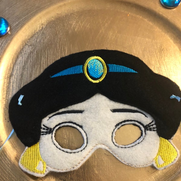 Princess Jasmine Inspired Mask ITH Project in the Hoop Embroidery ...