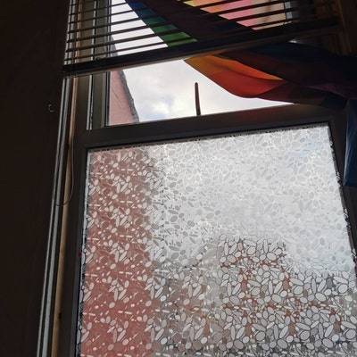 Reflective Steel Blue Window Tint, One Way Film Glass Privacy Solar ...