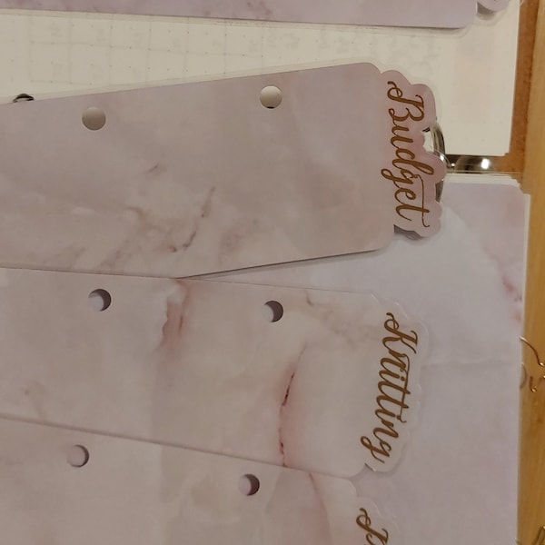 Foiled Planner Page Marker, Marbled Bookmark, Today, Weekly and Monthly ...
