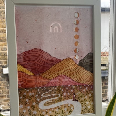 Moon Rising / Sun Art / Star Sign Print / Celestial Art / Home Decor ...