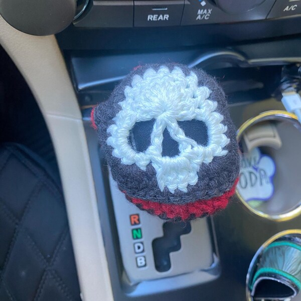 Burgundy/black Glow-in-the-dark Skull Steering Wheel Cover (custom ...