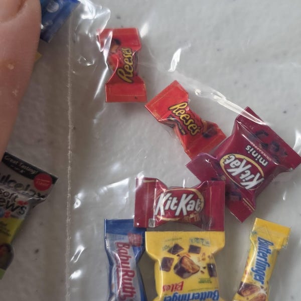 Mini Assorted Pretend Chocolate Candy Bags (each Sold Separately) - Etsy