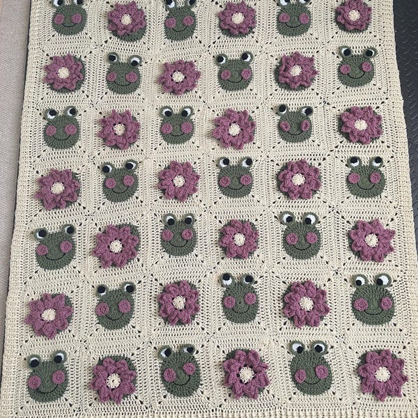 CROCHET PATTERN ‘loopy Lily’ Granny Square Instant Download Crochet ...