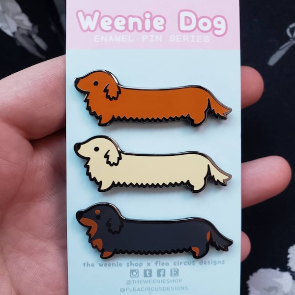 Dachshund Enamel Pin Wiener Dog Sausage Lapel Pin Brooch Badge Flair ...