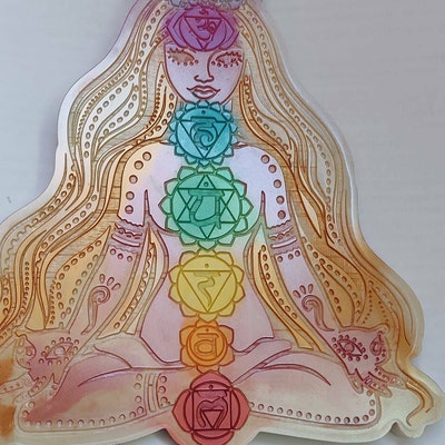 Large Chakra Lady Silicone Mould for Cake Toppers, Fondant, Clay, Resin ...