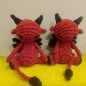 Amigurumi Devil Crochet Pattern. Lucifer the Fallen Angel. - Etsy