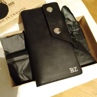 Men's Personalized Leather Long Biker Wallet With Chain, Chain Wallet ...