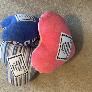 Heart Shaped Memory Pillow Made From a Loved Ones Shirt - Etsy