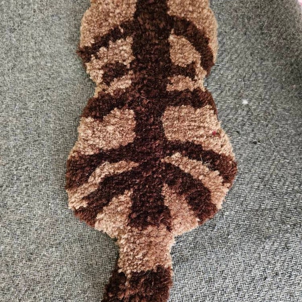 Hand Tufted Pink and White Cat Rug, Cat Wall Hanging, Cute Cat Decor ...