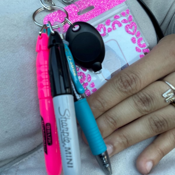 Mini Pen Set Nursing Badge Reel Accessory Er Nurse Badge Reel Medical ...