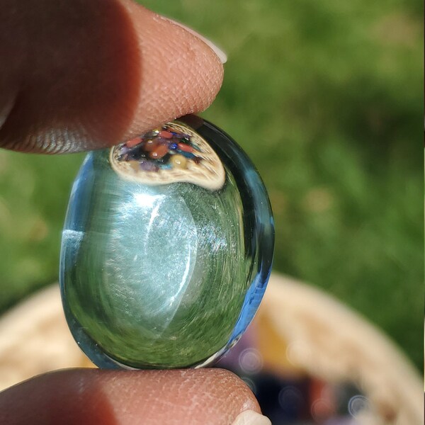 Aqua Obsidian TUMBLED Man Made Glass - 5th Chakra - Throat Chakra Stone ...