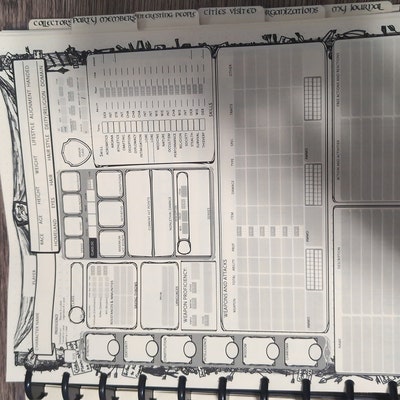 D&D Monster NPC Stat Cards Printable Fillable PDF Dungeons and Dragons ...