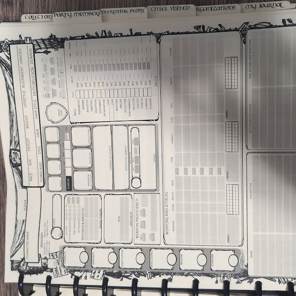 D&D Monster NPC Stat Cards | Printable Fillable PDF| Dungeons and ...