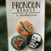 Handmade, Customisable Pronoun Badges - Pack of 3 - Etsy