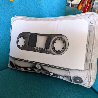 Cassette Pillow / Cassette Tape / Retro Pillow / Music Pillow / Vintage ...