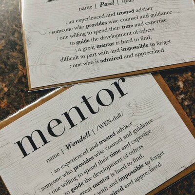 Personalized Mentor Card, Gift for Boss, Custom Mentor Thank You Card ...