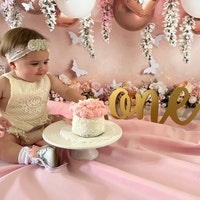 One Sign First Birthday One Wooden Sign Birthday Decor One Wood Letters ...