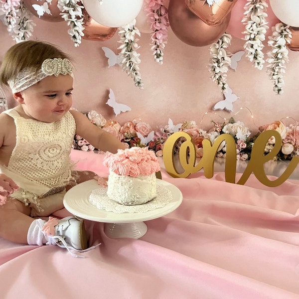 One Sign First Birthday One Wooden Sign Birthday Decor One Wood Letters ...