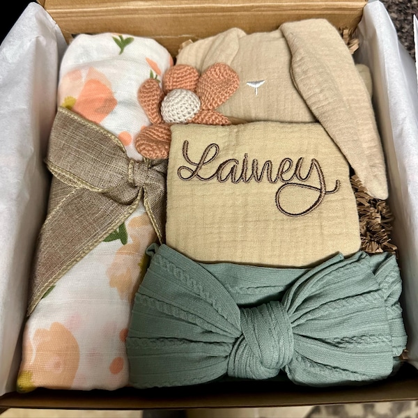 Baby Gift Set, Neutral Gift Box, Baby Gift Set, Baby Shower Gift, New ...