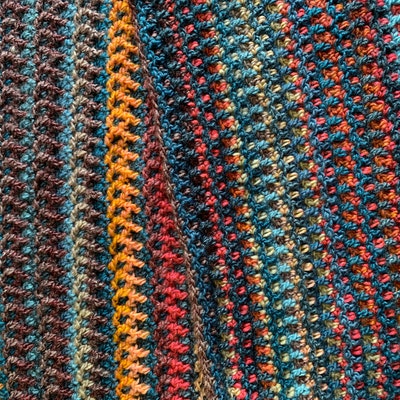 Crochet Pattern Woven Blanket Pattern, Easy Crochet Blanket in Double ...