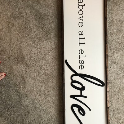 Above All Else. Above the Bed Sign FREE SHIPPING - Etsy