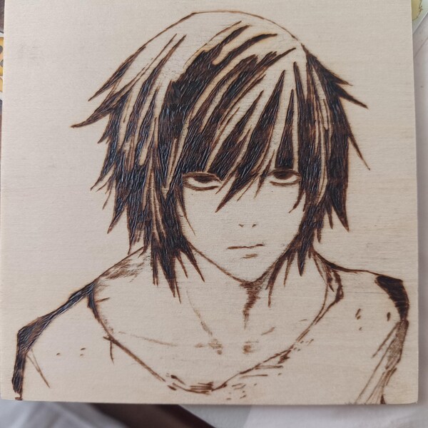 Gojo and Yuta Wood Burn - Kenjaku - Etsy