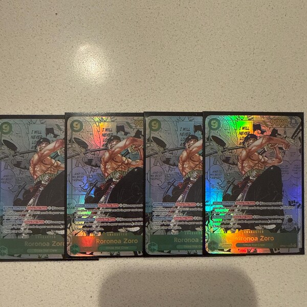 Set of 8 Custom TEXTURED & Holo One Piece OP TCG Leader Cards OP03 ...