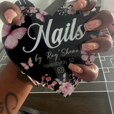 New 3D Acrylic Nailfie Photo Prop, Custom Nail Logo Nail Technician ...