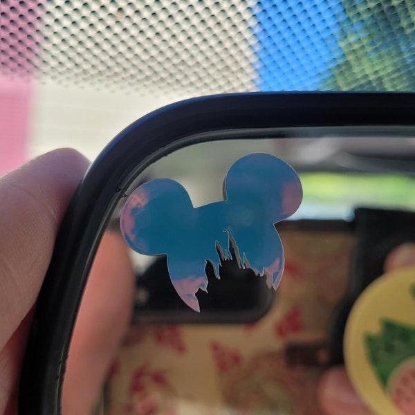 Holographic Mickey Ears Disney Decal | Car Decal | Princess Castle Ears ...