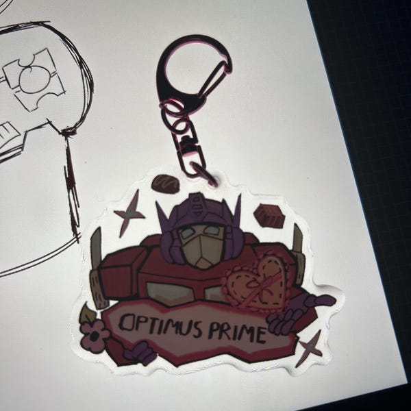 Transformers Valentines Keychains - Etsy