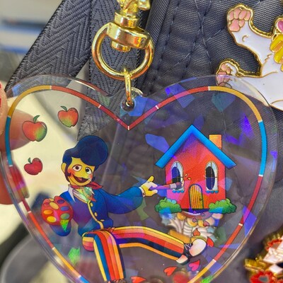 Wally Darling welcome Home Two-sided Holographic Charm - Etsy